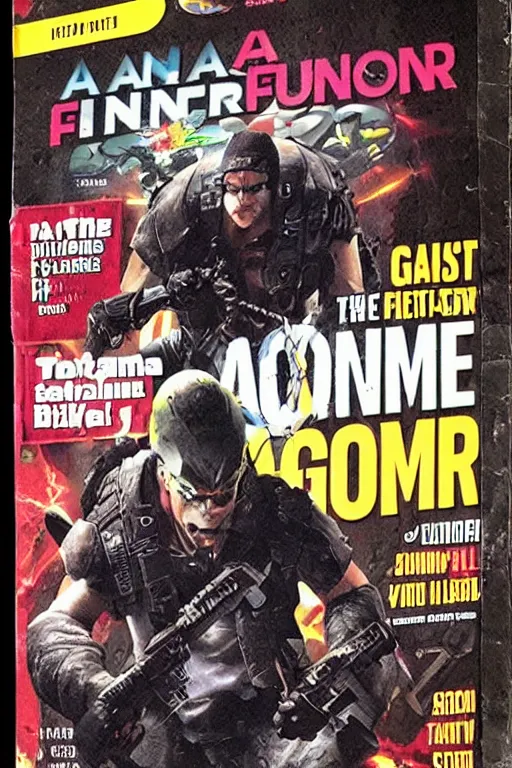 a scan of the cover of a game informer magazine | Stable Diffusion ...