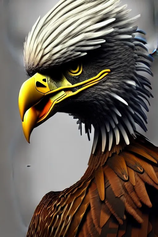 epic professional digital art of a human - eagle | Stable Diffusion ...