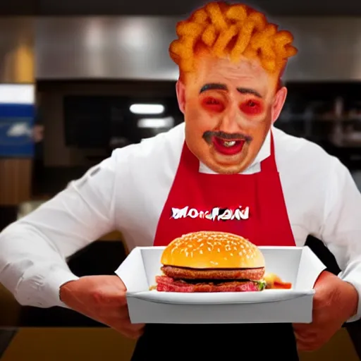 Mcdonalds new dish - the McRonald - a burger dyed | Stable Diffusion ...