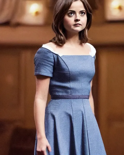 Jenna Coleman Wearing The Twelfth Doctor's Clothes | Stable Diffusion