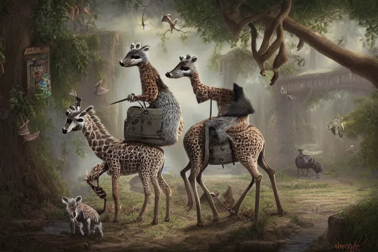 highly detailed matte painting of a cute raccoons | Stable Diffusion ...