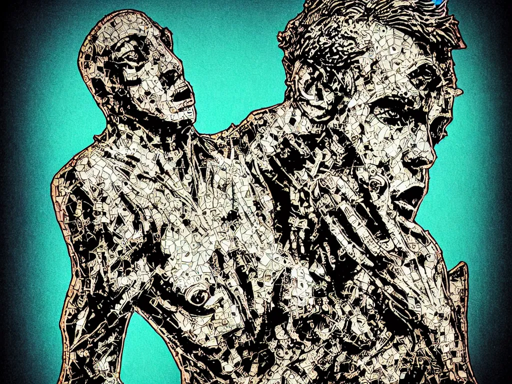 tombs statue cryin, pop art, pixel, ultrarealistic | Stable Diffusion ...