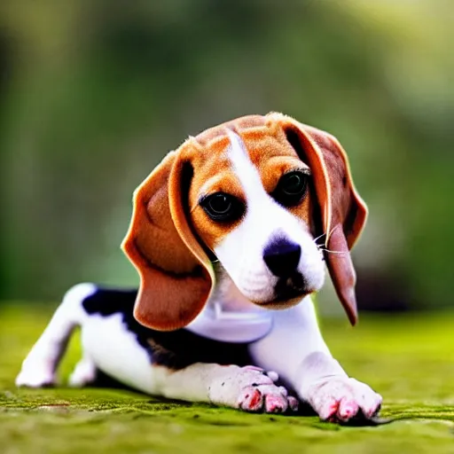 a beagle - cat - hybrid, animal photography | Stable Diffusion