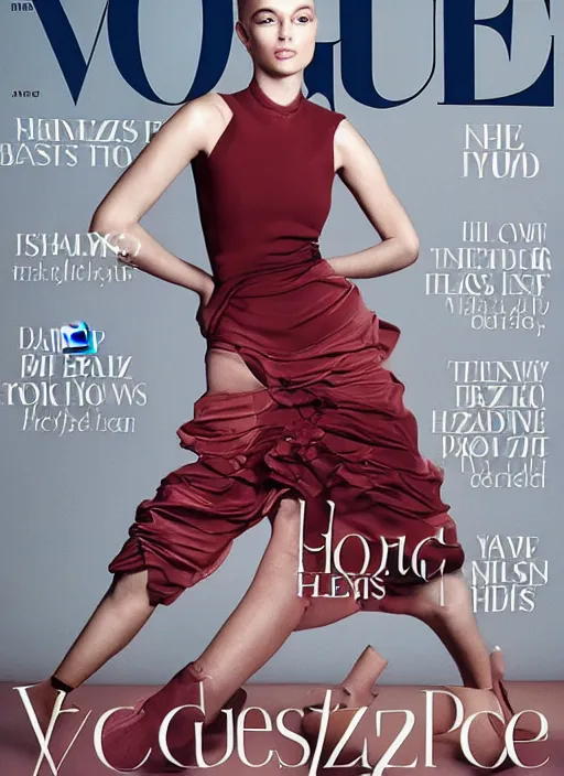 bizarre pose on the catwalk vogue cover | Stable Diffusion | OpenArt