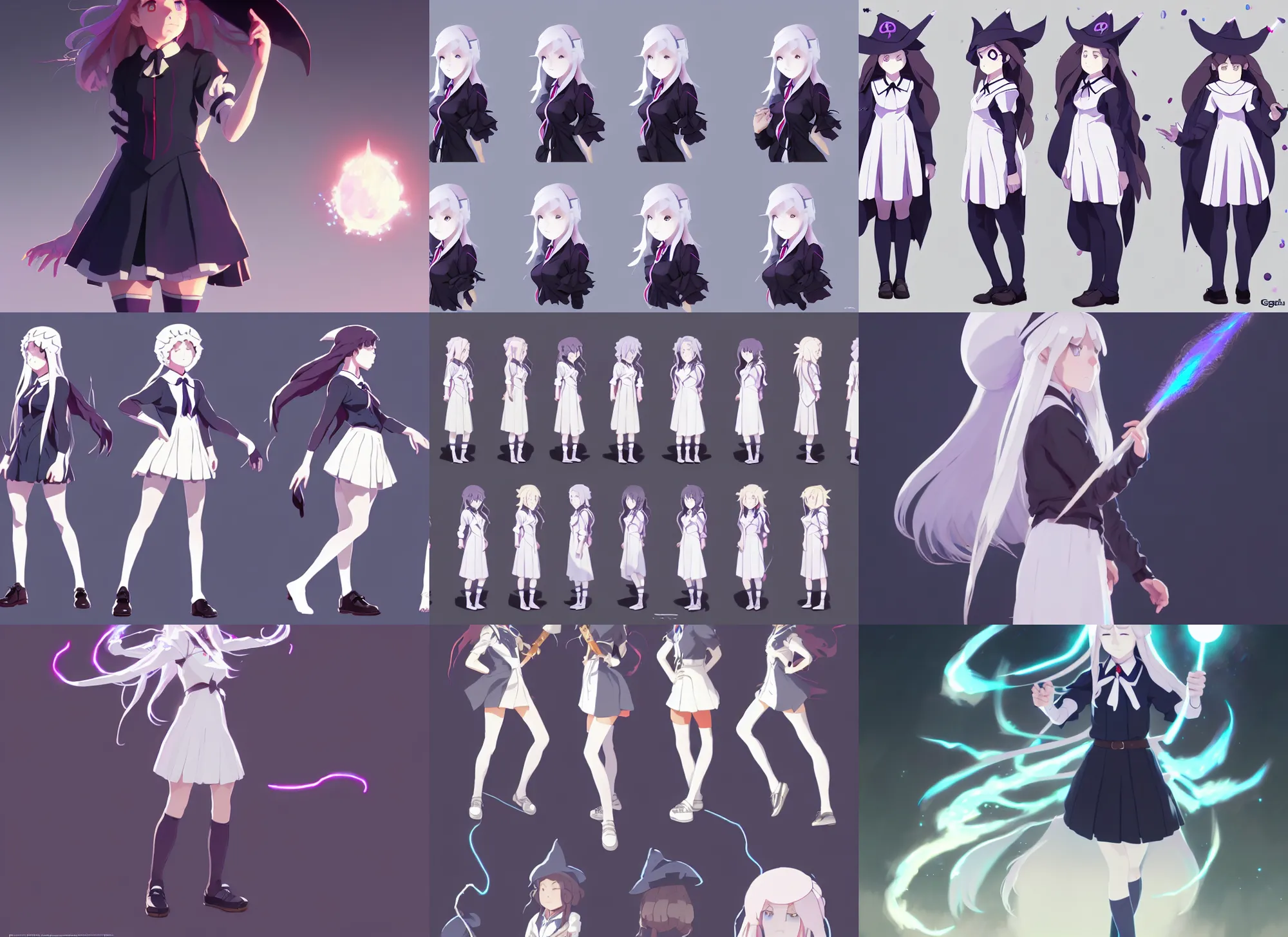 visual novel sprites of female student witch by greg | Stable Diffusion ...