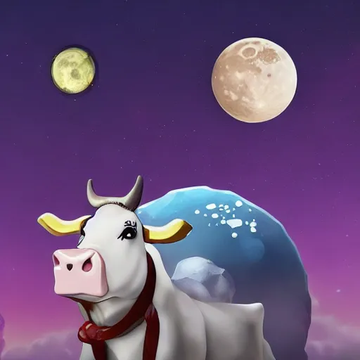 cow on the moon, trending on artstation, toei | Stable Diffusion | OpenArt