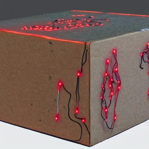 a large box made out of flesh, electronic circuitry, | Stable Diffusion ...