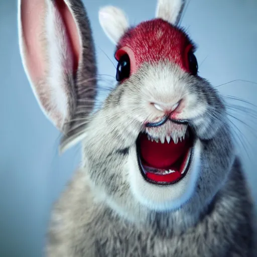 scary murder rabbit bunny bloodyteeth bloodyeyes | Stable Diffusion ...