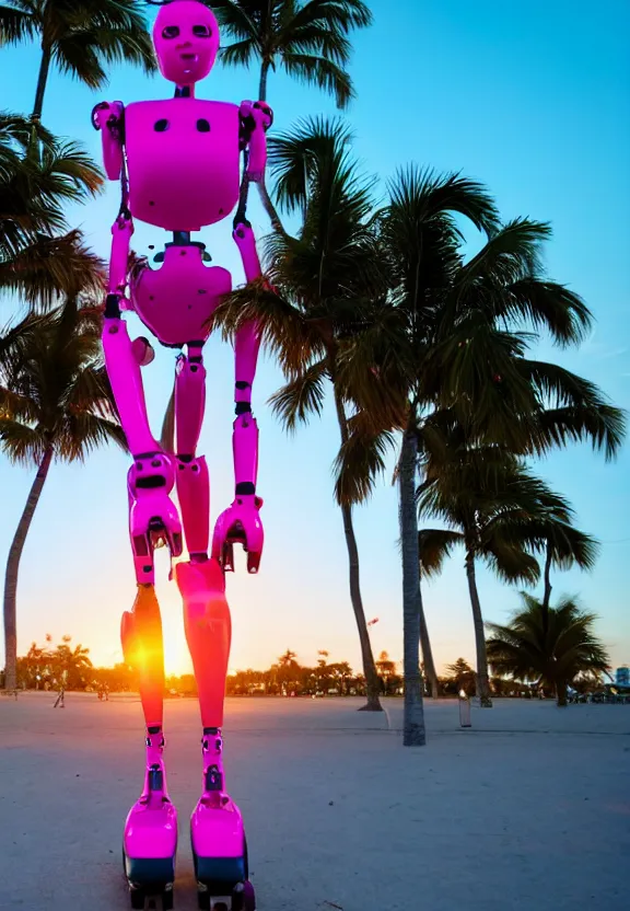 a vibrant photograph of a tall, pink, slender, | Stable Diffusion | OpenArt