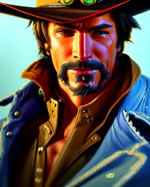 mccree from overwatch, character portrait, portrait, | Stable Diffusion ...