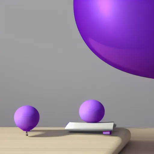 3d render of a violet baloon in a purple room | Stable Diffusion | OpenArt