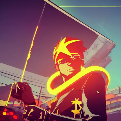 major lazer fine details. night setting. very anime | Stable Diffusion ...