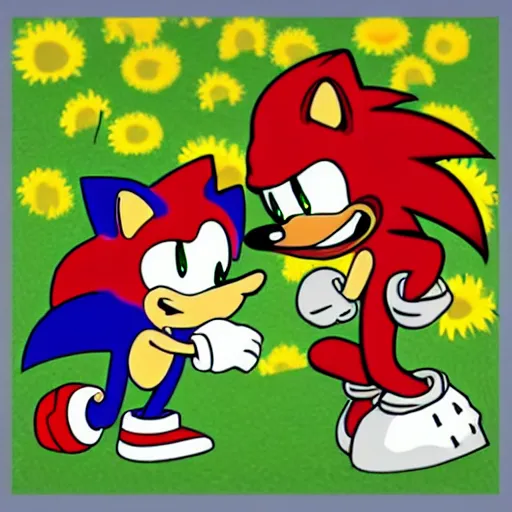 sonic the hedgehog throwing a football at elmo in a | Stable Diffusion ...