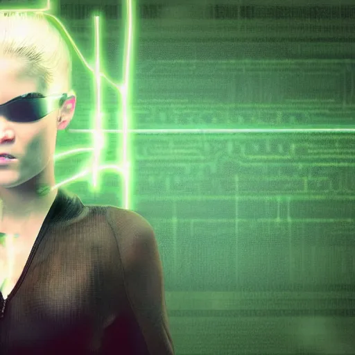 woman plugged into the matrix | Stable Diffusion | OpenArt