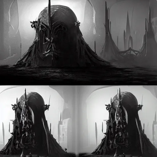 cathidral of the deep concept art, darksouls concept | Stable Diffusion