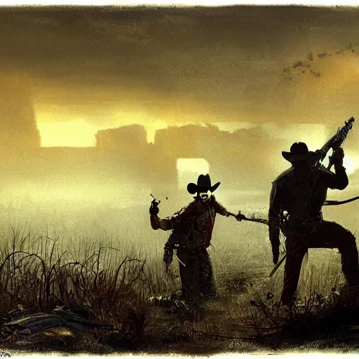 the predator hunting a cowboy in the Louisiana bayou | Stable Diffusion ...