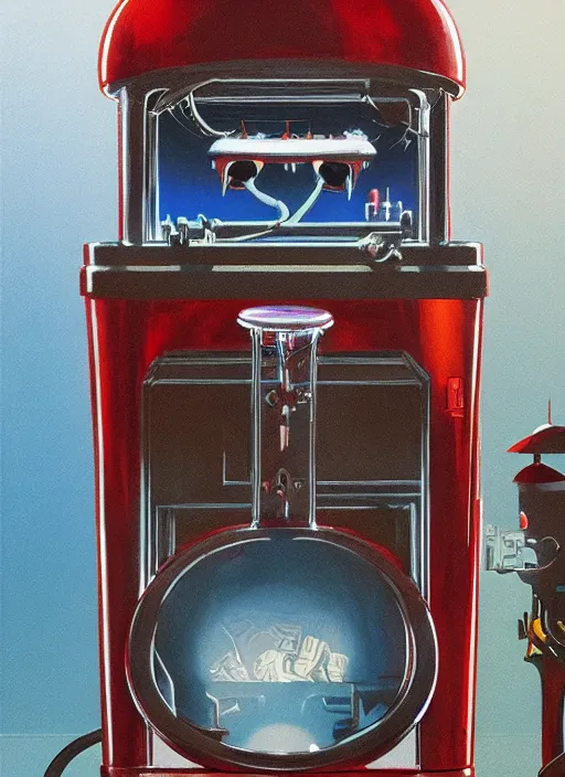 portrait of a red gumball machine robot, detailed, | Stable Diffusion ...