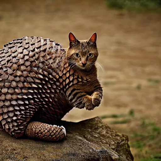 a Cat with the armor of a pangolin, national | Stable Diffusion | OpenArt