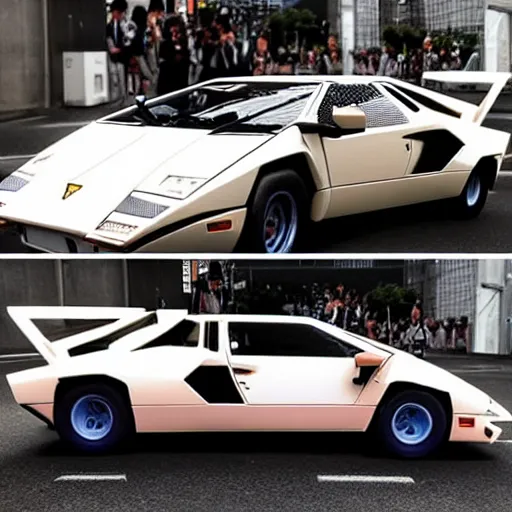 pixel art lamborghini countach in tokyo | Stable Diffusion | OpenArt