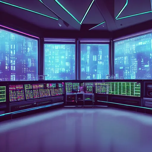 wide angle photo of 60‘s retro space control room from | Stable ...
