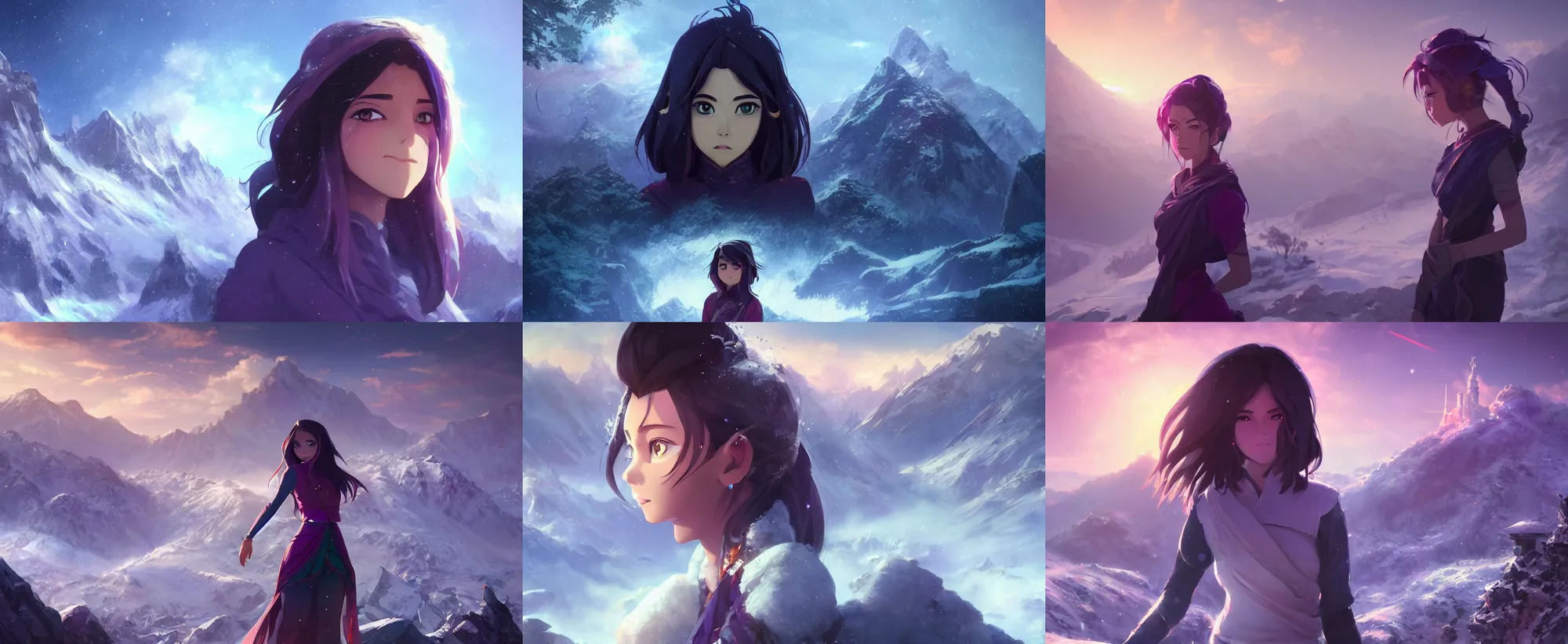 beautiful himalayan sci-fi princess with purple eyes, | Stable ...