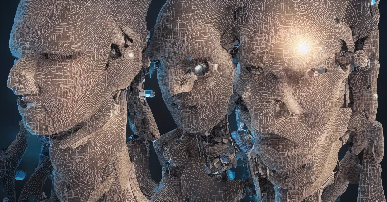 hyperrealistic mixed media portrait of a floating | Stable Diffusion