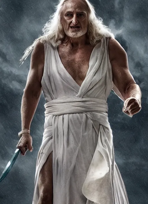 richard dawkins as zeus!!!, god of thunder, greek god, | Stable ...