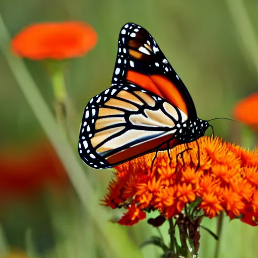 stock photo of a monarch butterfly with watermark | Stable Diffusion ...
