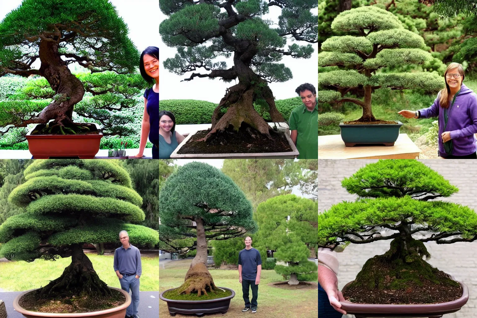 Person standing next to a huge bonsai | Stable Diffusion | OpenArt