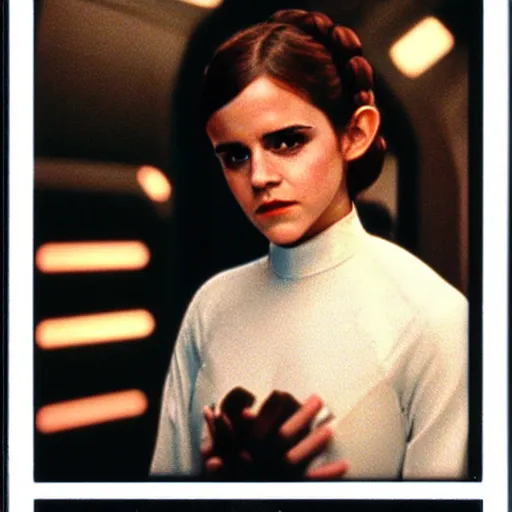film still of emma watson as princess leia organa in | Stable Diffusion ...
