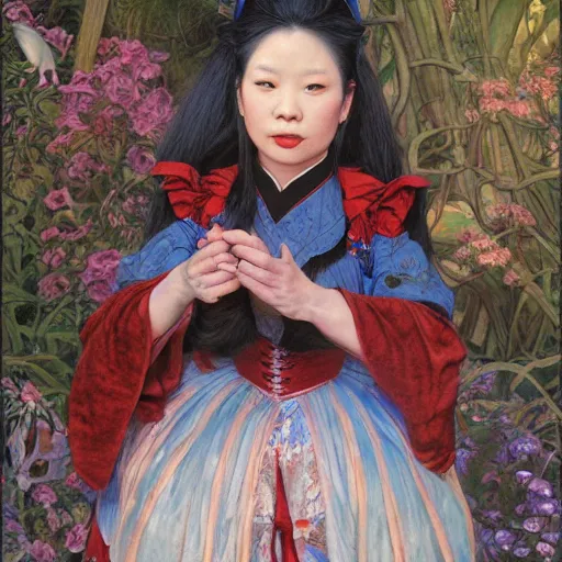 portrait of an east asian alice in wonderland, by | Stable Diffusion ...
