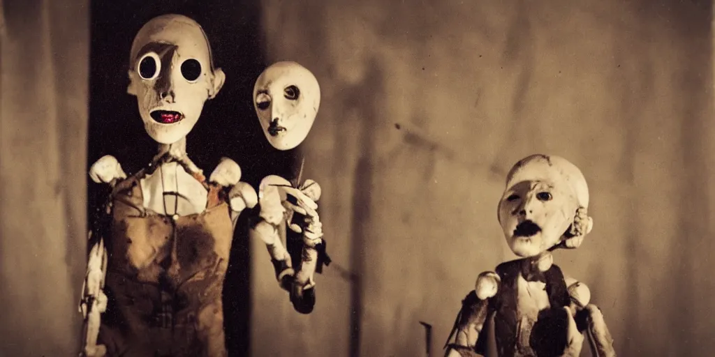 Prompthunt: Female Alive, Eerie, Creepy Marionette Puppet,, 60% OFF