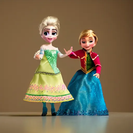 A photograph of Else and Anna from Frozen dancing as | Stable Diffusion ...