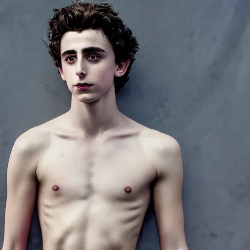 a portrait of timothee chalamet as a shirtless | Stable Diffusion | OpenArt