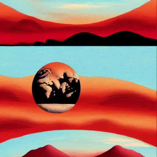 Fall of humanity Earth, red sky, melancholy, spleen, | Stable Diffusion ...