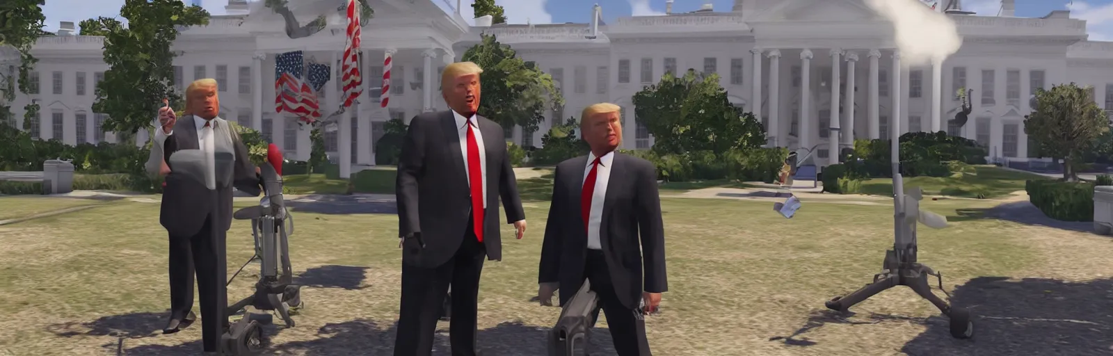 grand theft auto 6 Donald Trump White House lawn press | Stable ...