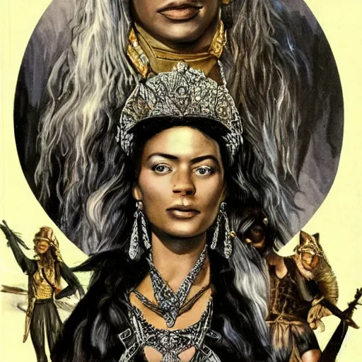 Queen Sorais from the movie Allan Quatermain and the | Stable Diffusion