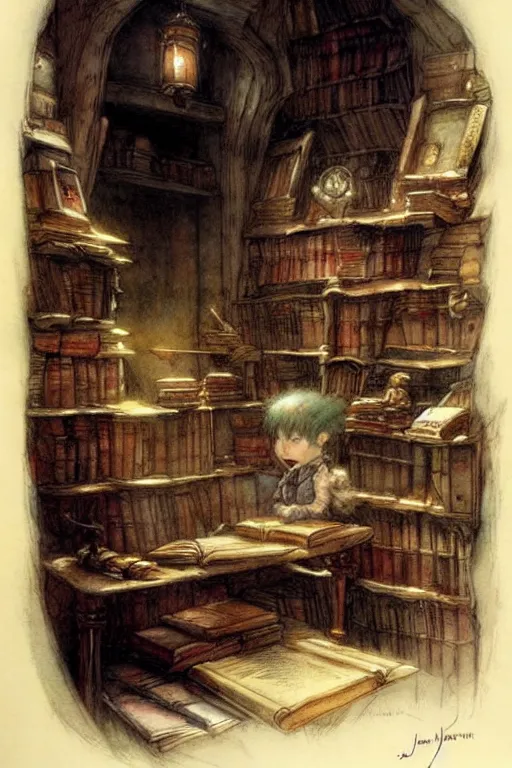 fantasy wizards library interior scene. | Stable Diffusion | OpenArt