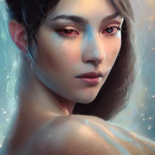 a beautiful portrait of a diamond goddess with | Stable Diffusion | OpenArt