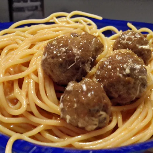 bluejay eating spaghetti and meatballs | Stable Diffusion | OpenArt