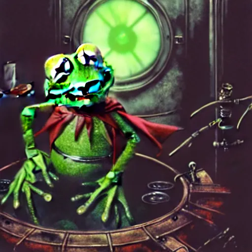 High resolution DSLR photograph of Kermit The Frog as | Stable ...