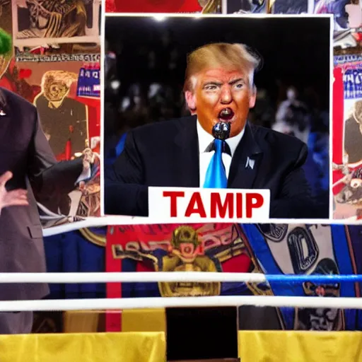 donald trump as a lucha libre wrestler | Stable Diffusion | OpenArt