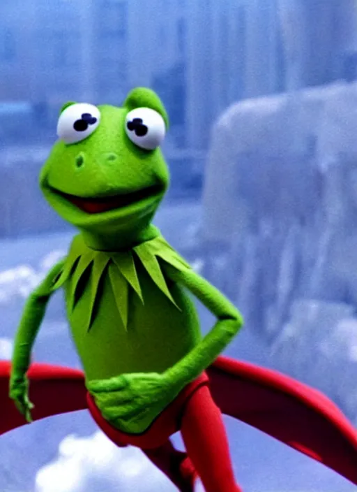 film still of Kermit the frog as Superman in Superman, | Stable ...