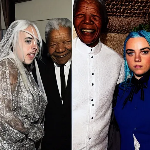 Billie Eilish and Nelson Mandela at a wedding | Stable Diffusion | OpenArt