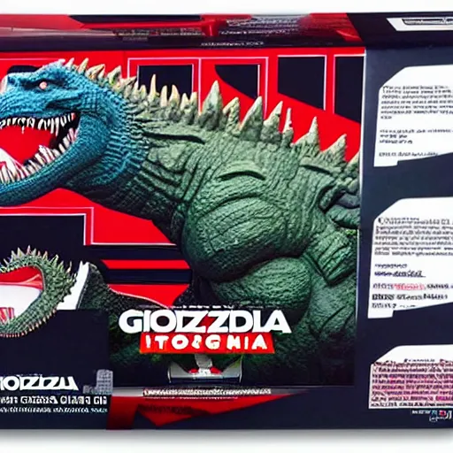packaging of godzilla hasbro toy | Stable Diffusion | OpenArt