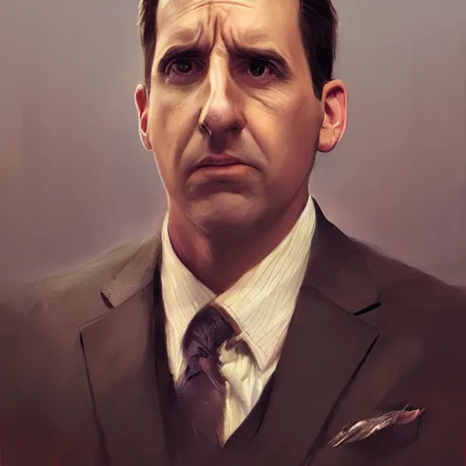 hyper realistic, surreal, portrait of michael scott | Stable Diffusion ...