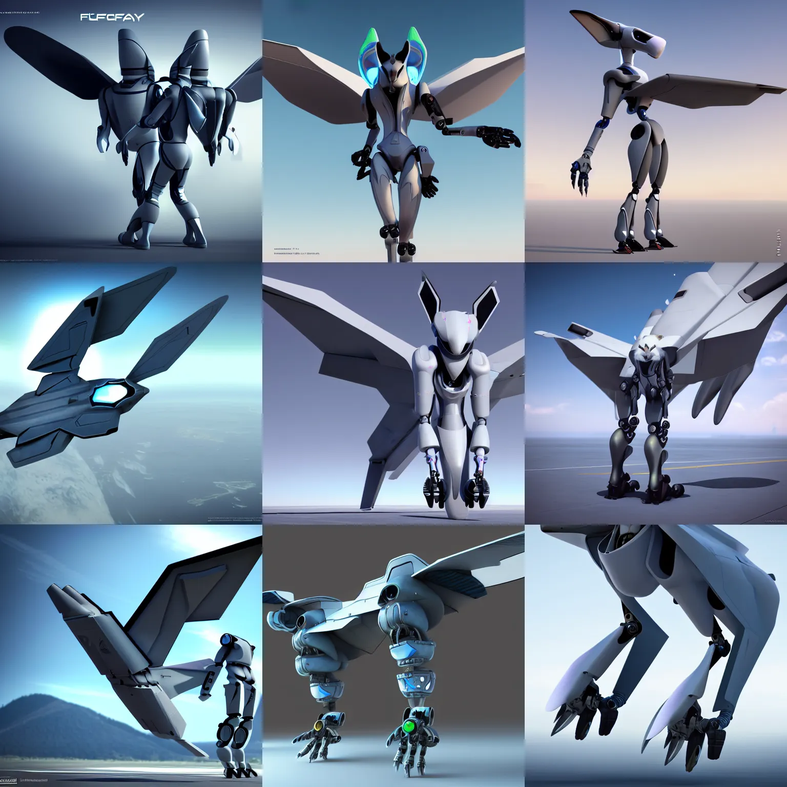 furry art, male aeromorph, robotic anthro with an f - | Stable Diffusion