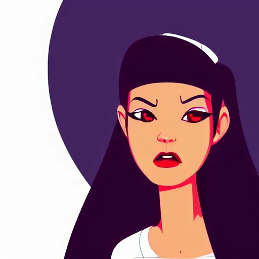 2 d character design, female rapper, vector art, | Stable Diffusion ...