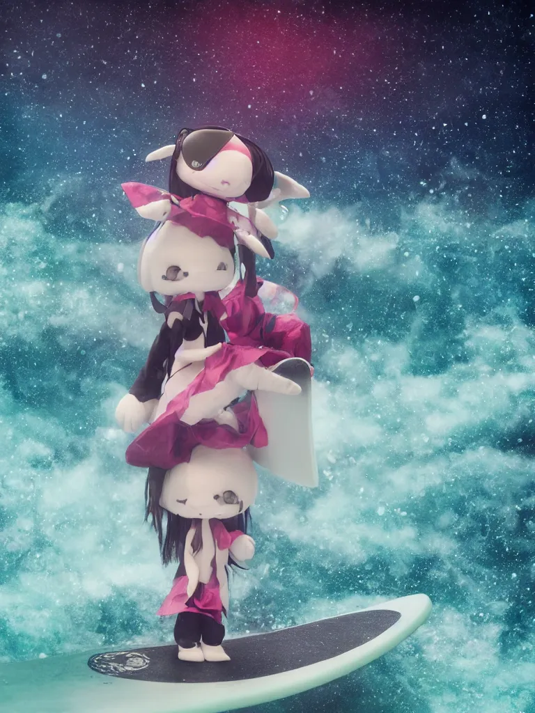 cute fumo plush gothic maiden alien girl riding on a | Stable Diffusion ...