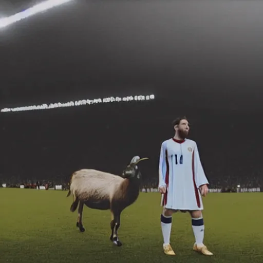 cinematic photograph of Messi wearing a crown and a | Stable Diffusion ...